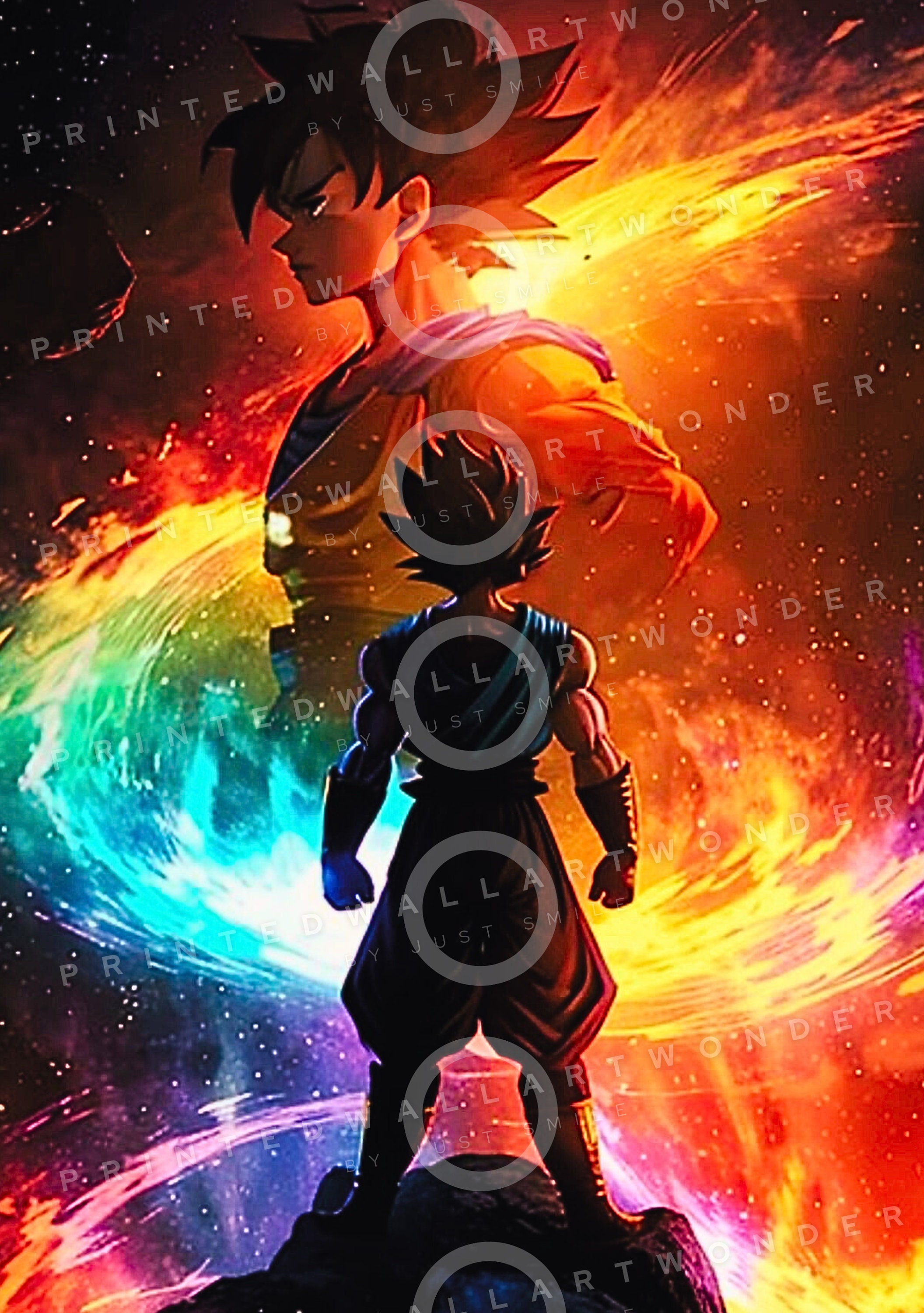 Dragon Ball Z Saiyan Son Goku Poster Canva Aluminum - Etsy