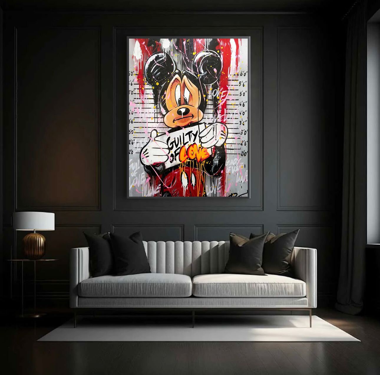 Mickey Mouse Mickey Mouse Prison Cartoon Canva Poster - Etsy