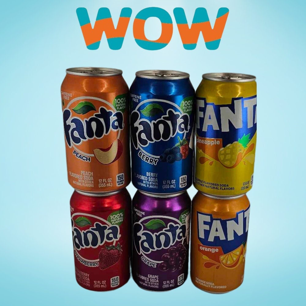 AMERICAN FANTA TASTER Pack of 6 Fanta Berry Fanta Grape Fanta - Etsy UK