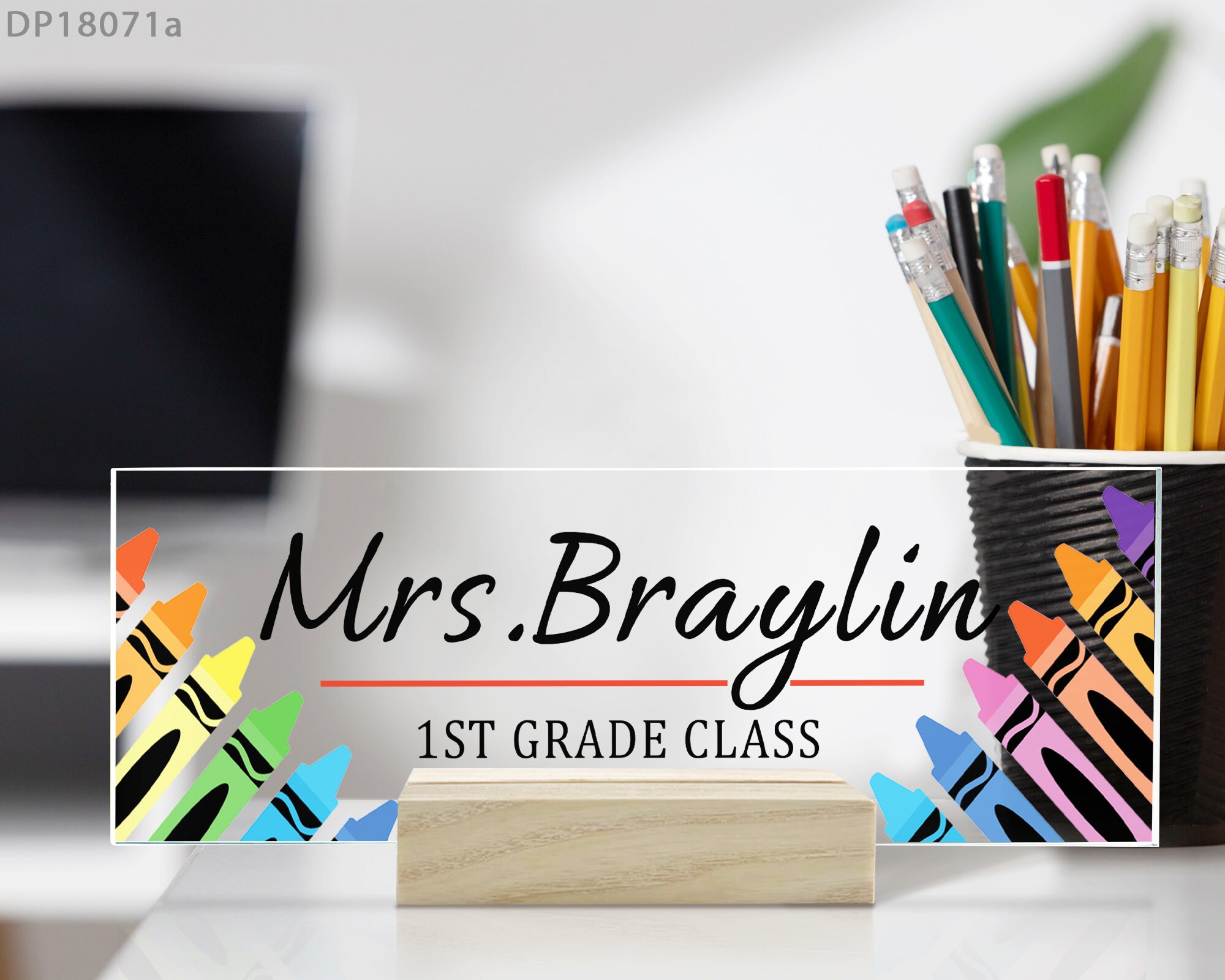 Teacher Desk Name Plate Desk Name Plaque for Teacher Teacher - Etsy