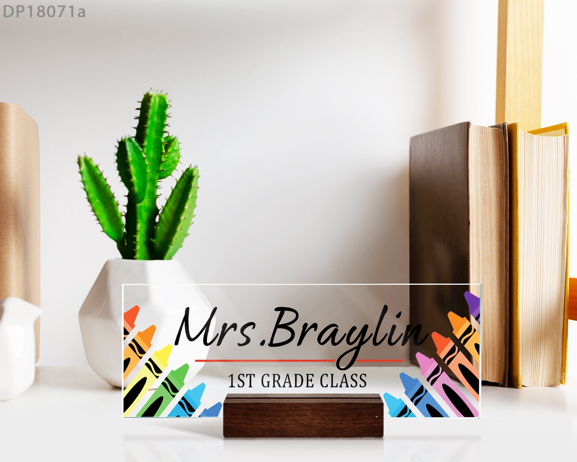 Teacher Desk Name Plate Desk Name Plaque for Teacher Teacher - Etsy