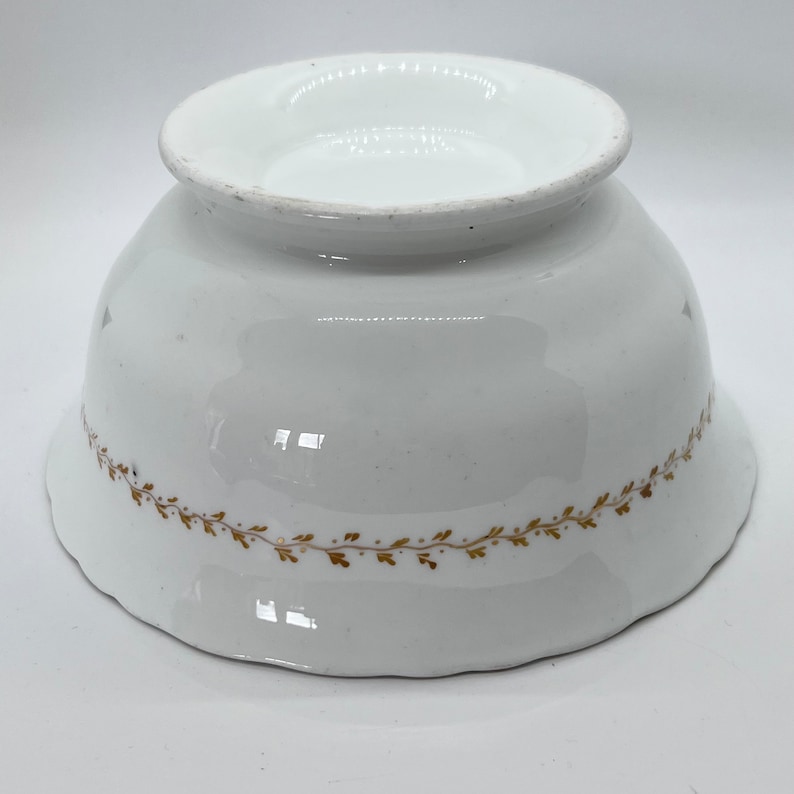 Antique Porcelain Bowl Antique White Gilded Bowl Antique - Etsy