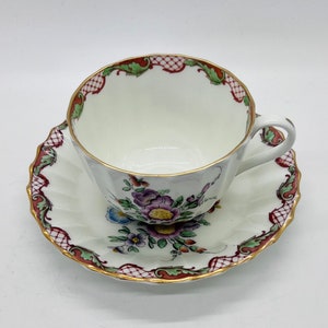 VINTAGE WORCESTER TEA Cup | Royal Worcester Cup & Saucer | Reproduction ...