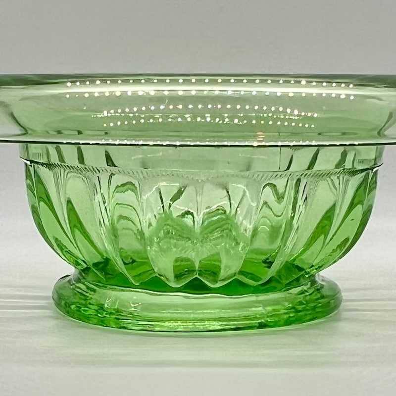 Green Glass Bowl - Etsy