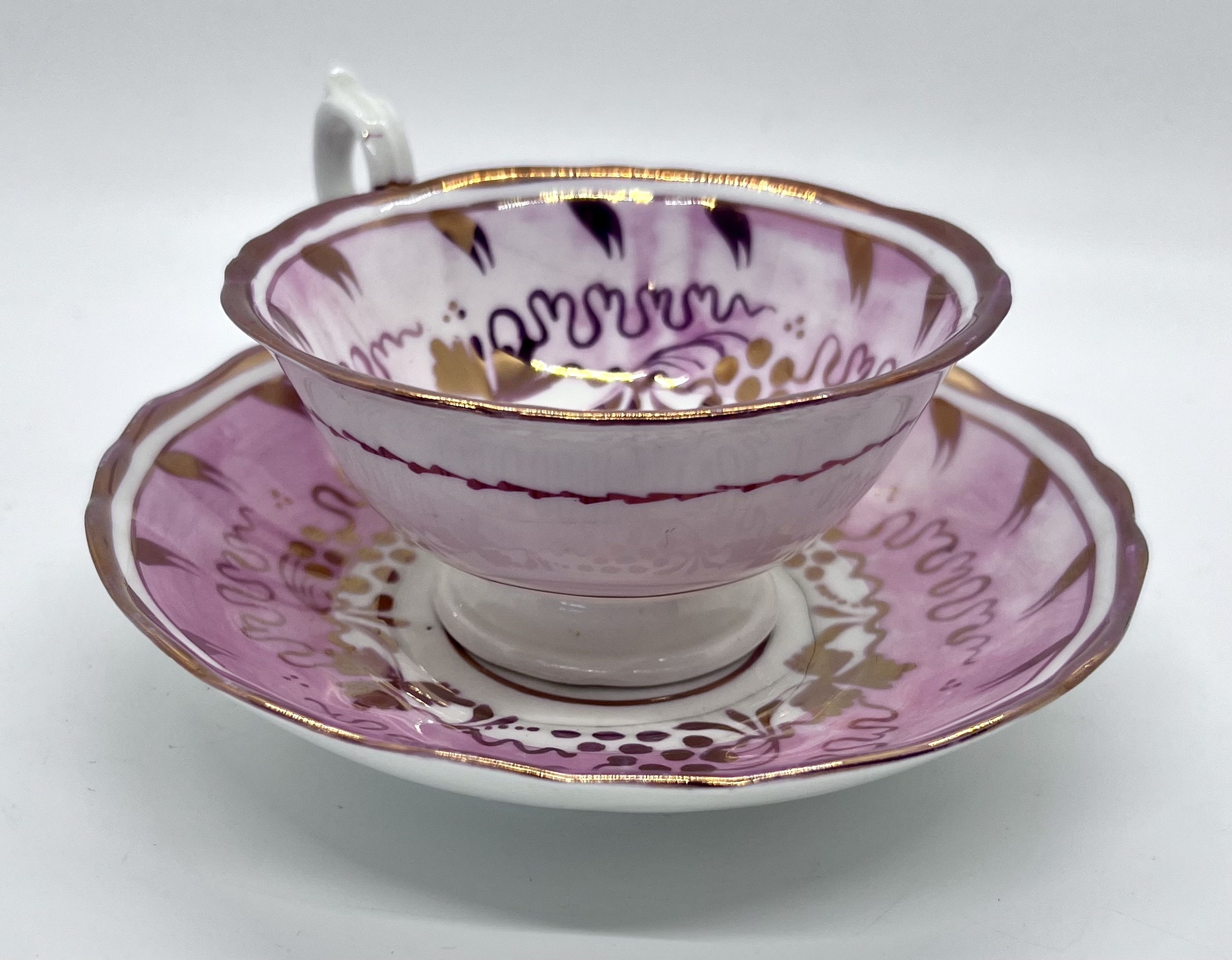 ANTIQUE LUSTRE WARE Tea Cup and Saucer, Tea Set England Vintage Lustre ...