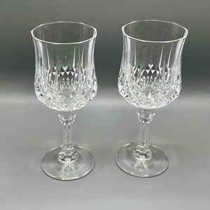 Vintage Cristal D’arques Longchamp Wine Glasses: French Lead Crystal ...