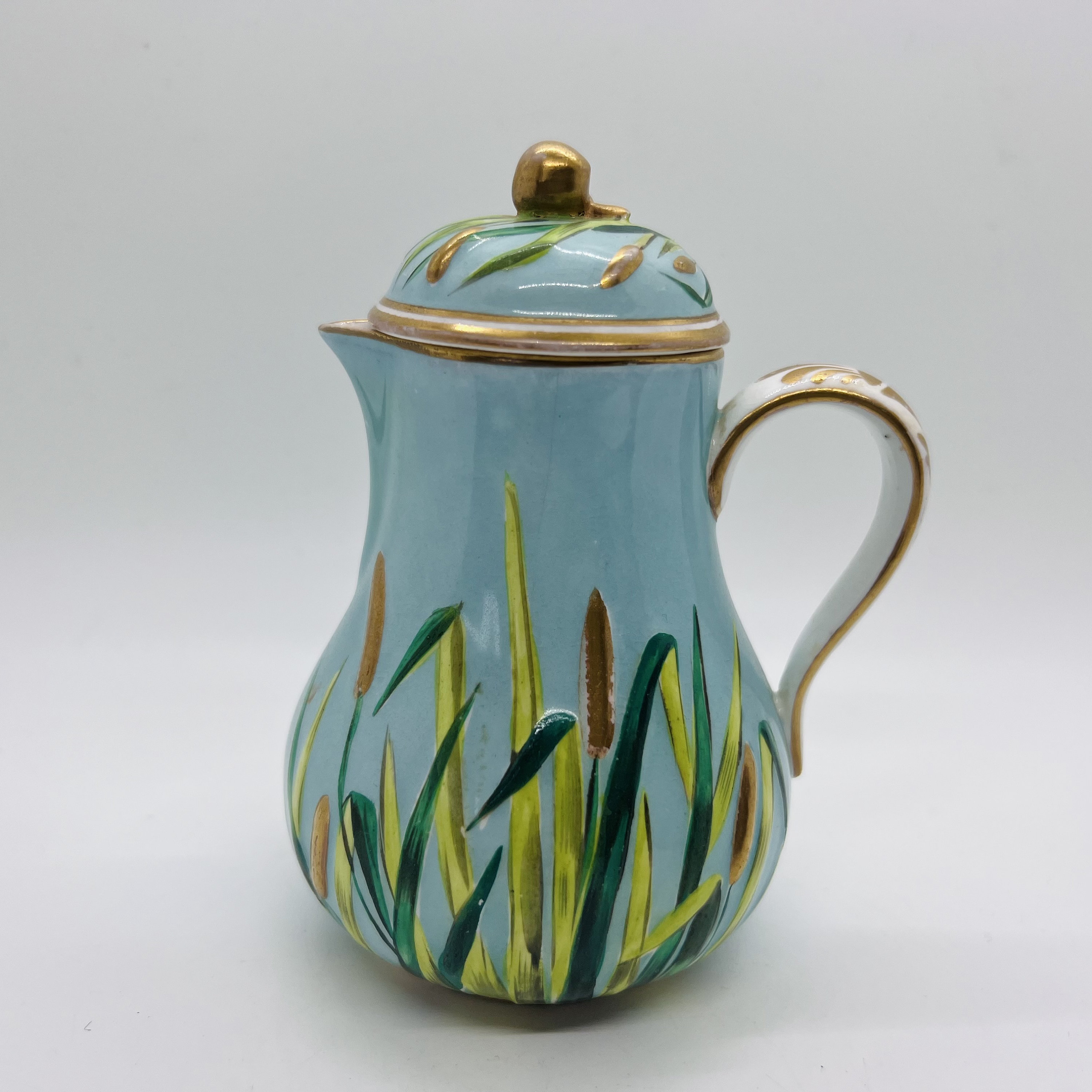 Antique Porcelain Majolica Relief-like Gilded Lidded Pitcher - Etsy