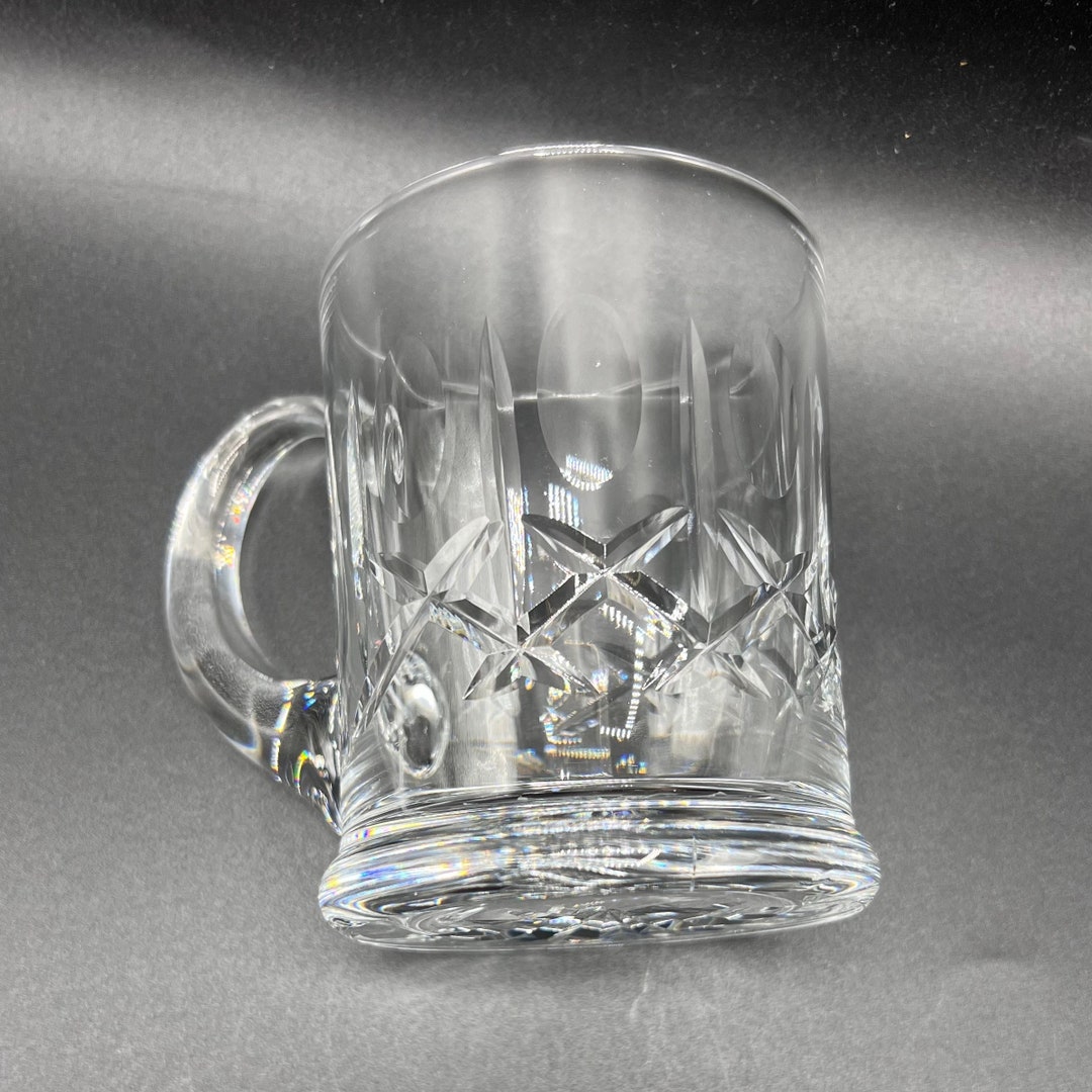 Vintage Beer Glass, Cut Crystal Beer Tankard, Beer Pint Mug, Vintage ...
