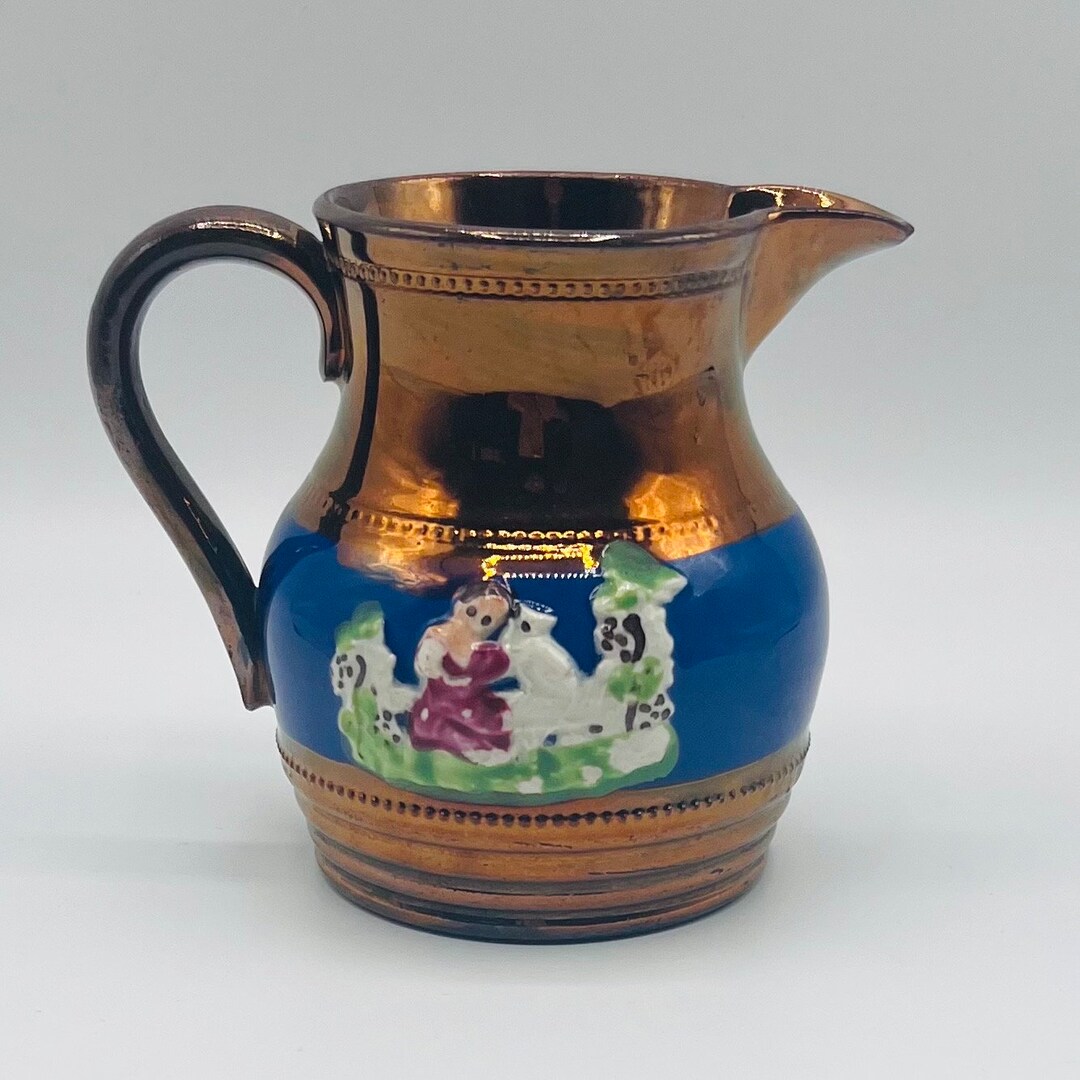 ANTIQUE LUSTRE WARE Milk Jug, Pitcher or Creamer, Made in England ...