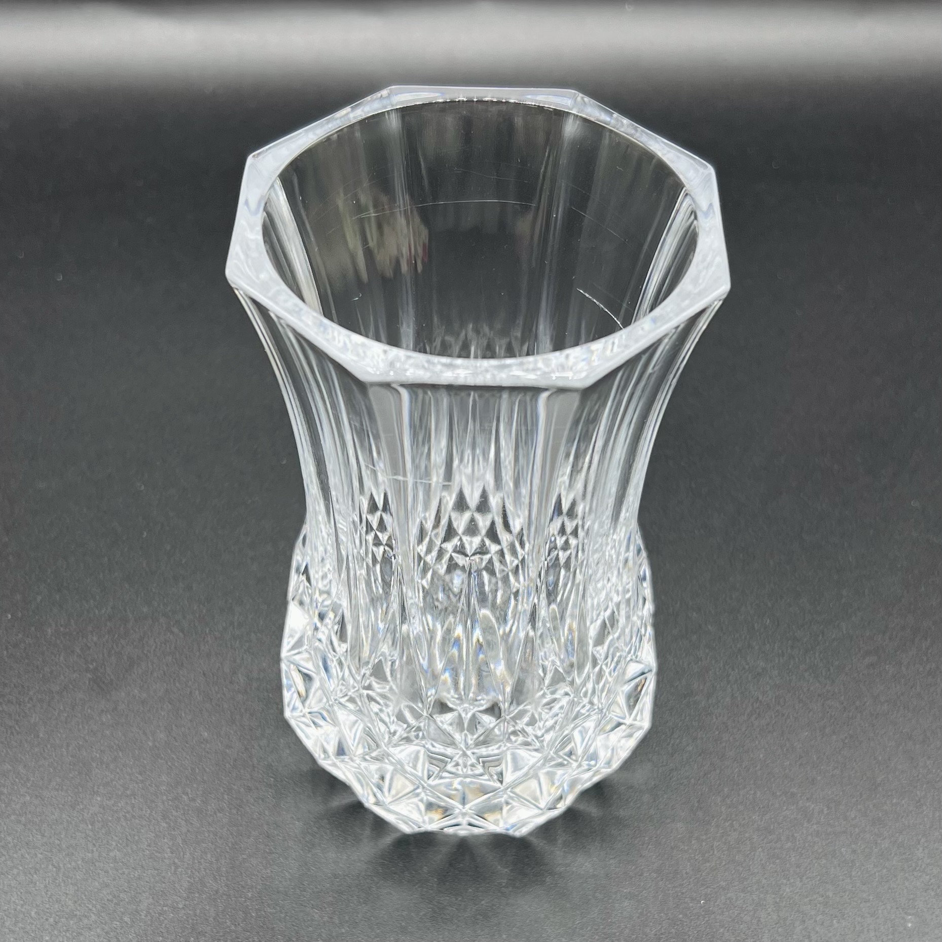 Vintage Lead Crystal Vase Cristal D Arques, Longchamp Pattern Cut ...