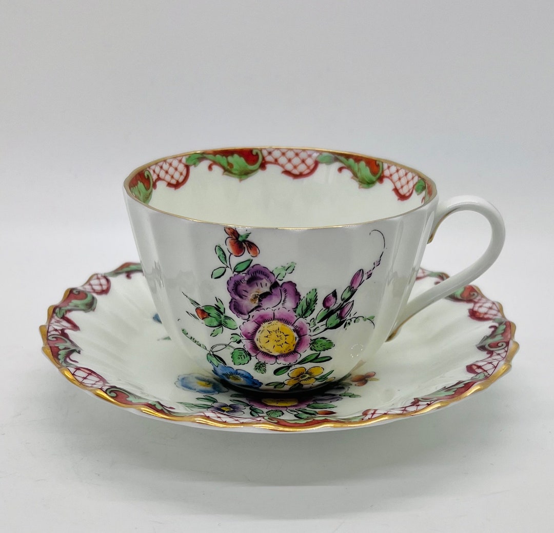 VINTAGE WORCESTER TEA Cup | Royal Worcester Cup & Saucer | Reproduction ...
