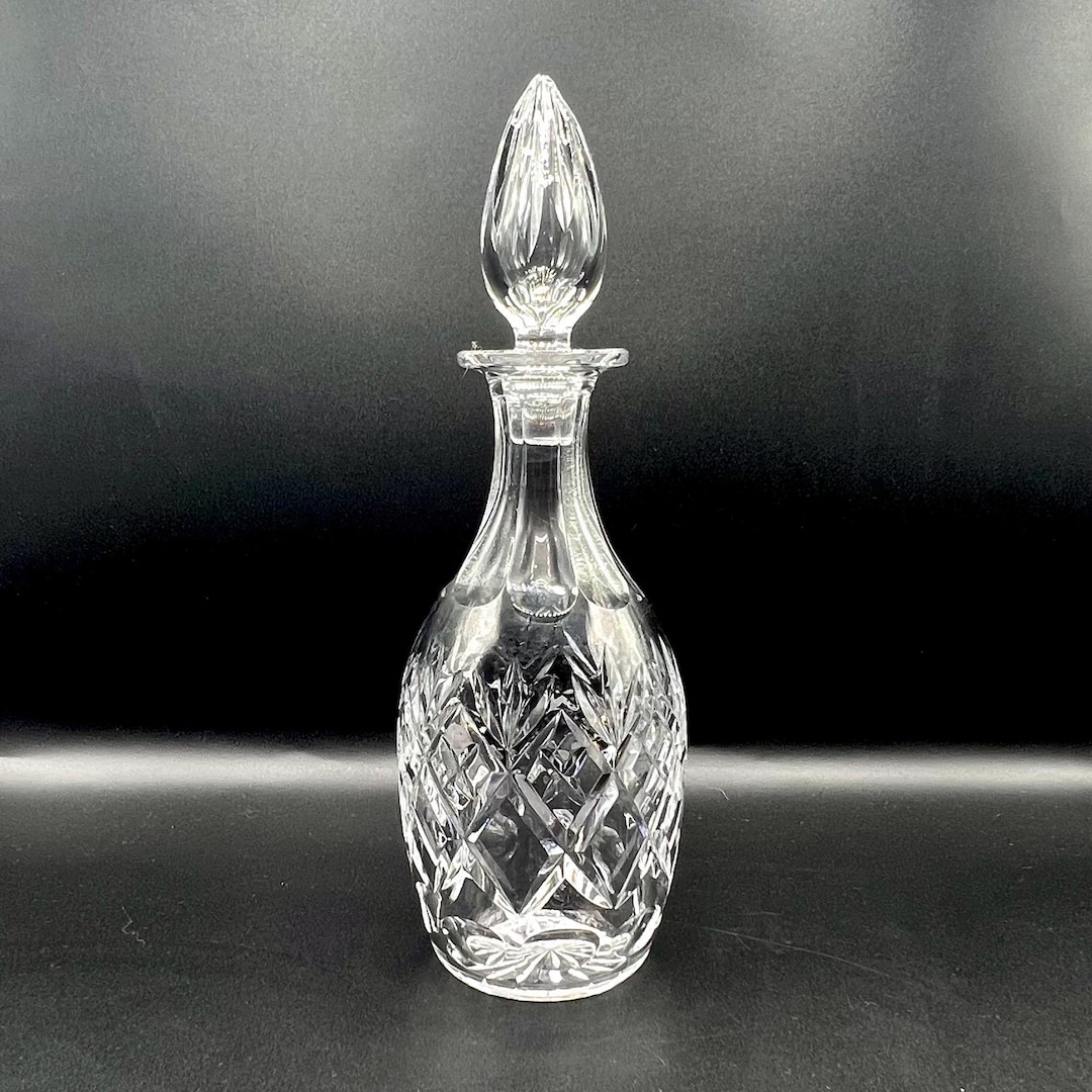 Vintage Webb Corbett Cut Crystal Decanter - Elegant English Glassware ...