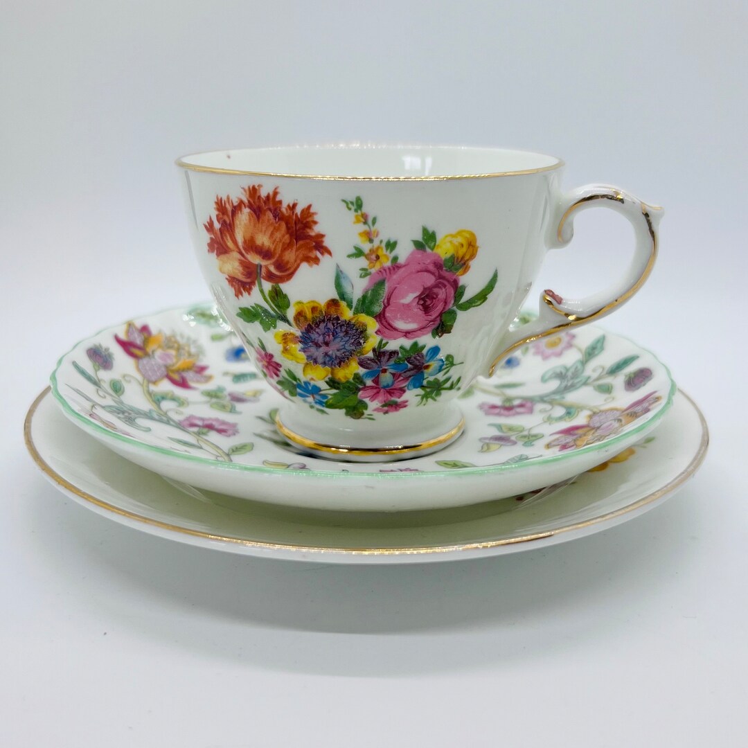 Vintage English Bone China Tea Set | Mismatch Trio | Vintage Tea Set ...