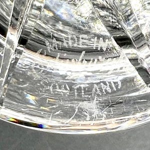 Vintage Edinburgh Crystal Vase, Small Cut Lead Crystal Trumpet Vase ...