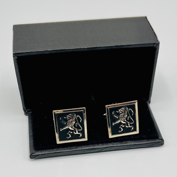 Gold Lion Cufflinks - Etsy