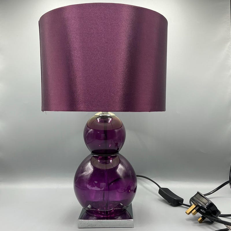 Purple Table Lamp - Etsy UK