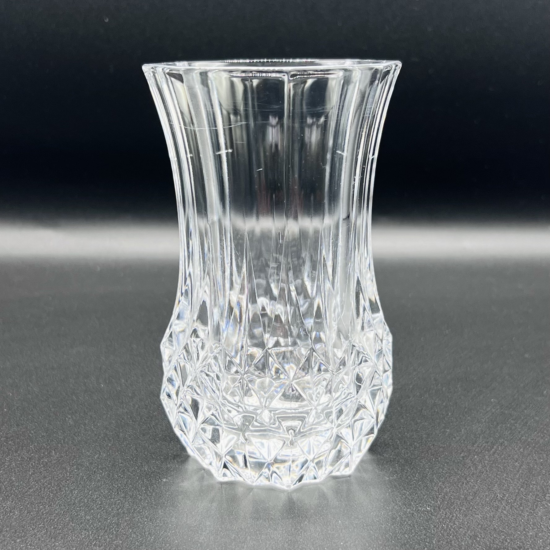 Vintage Lead Crystal Vase Cristal D Arques, Longchamp Pattern Cut ...