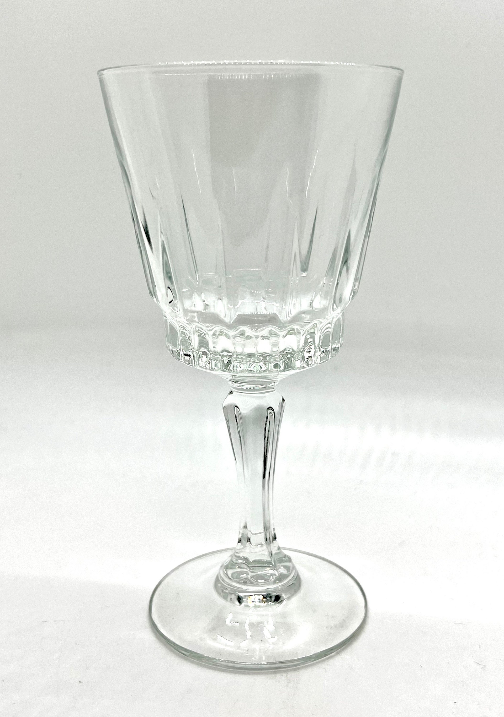 Luminarc Wine Glasses 2 Vintage Luminarc Retro Wine Glasses French Luminarc Glasses Vintage Wine