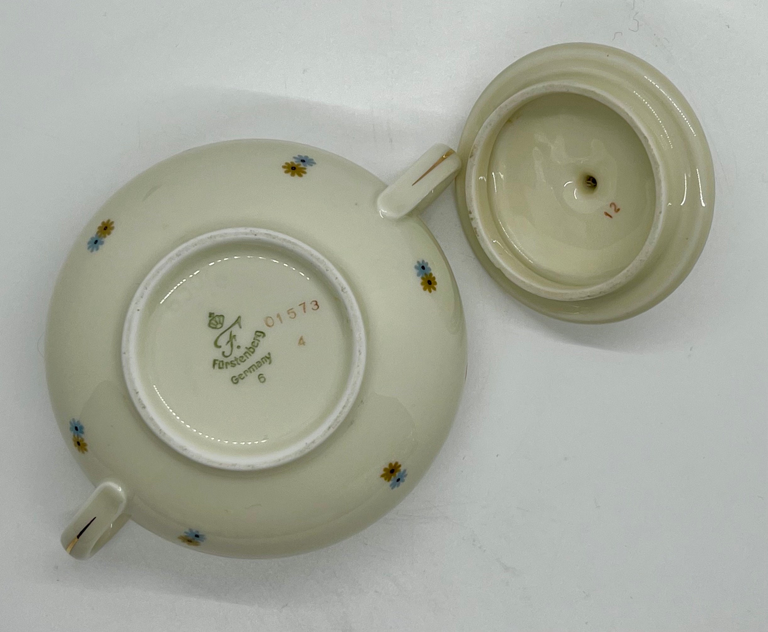 Lovely Vintage Furstenberg Porcelain Lidded Bowl / Dish, Roundhshaped ...