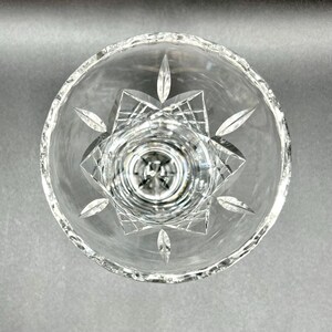 Vintage Edinburgh Crystal Vase, Small Cut Lead Crystal Trumpet Vase ...