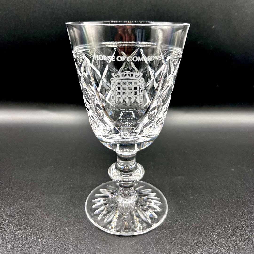 Vintage Stuart Crystal Large Wine Goblet, House of Commons Wine Glass ...