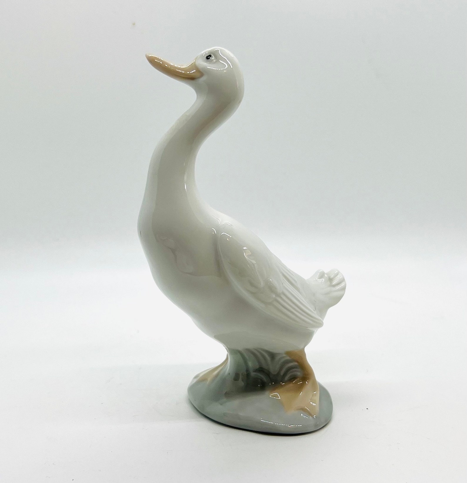 Vintage NAO Porcelain Goose Figurine Porcelain Goose Shiny - Etsy