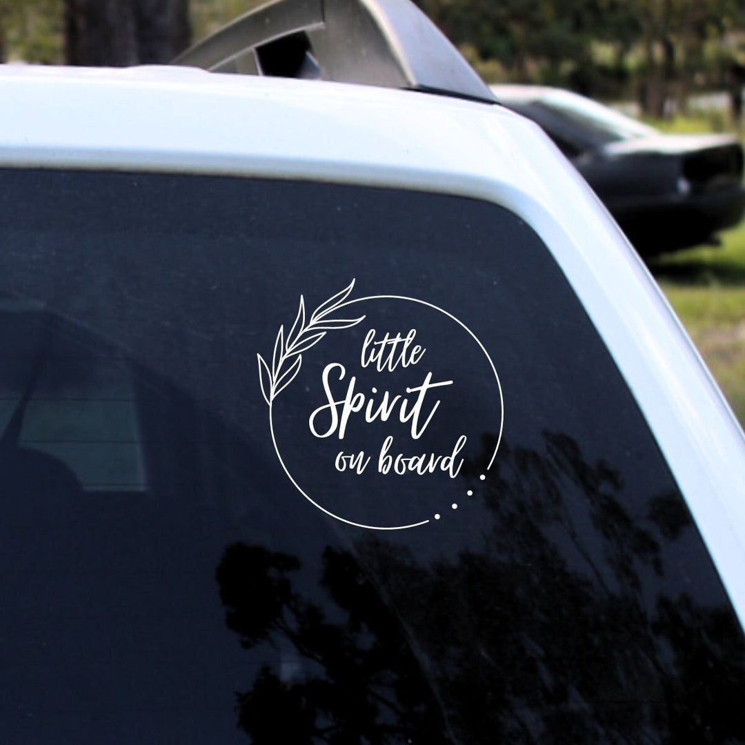 Little Spirit on Board Car Decal, Baby on Board, Baby Car Signage ...