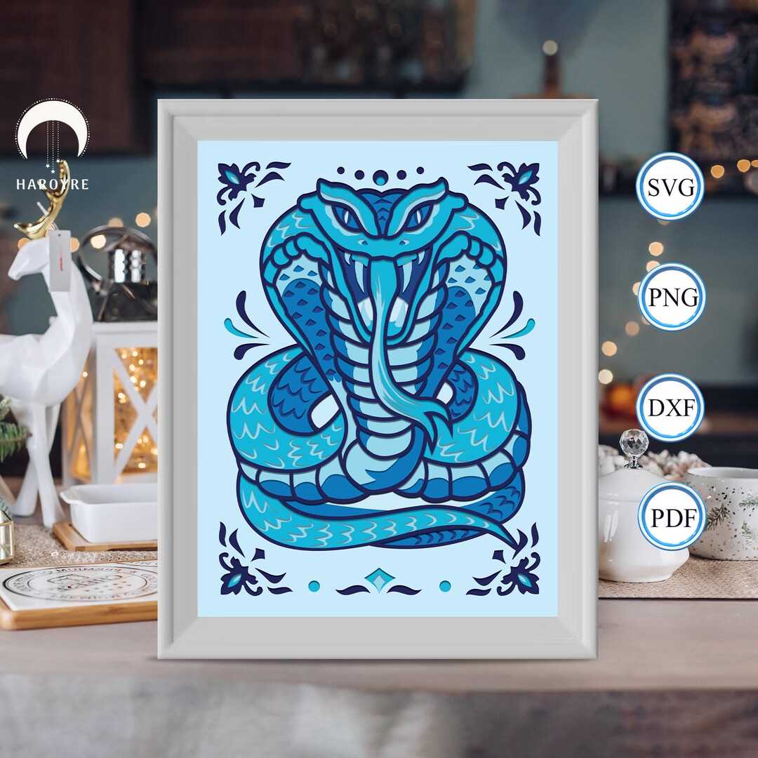 Snake Shadow Box Svg Snake Paper Cut Light Box Shadow Box - Etsy