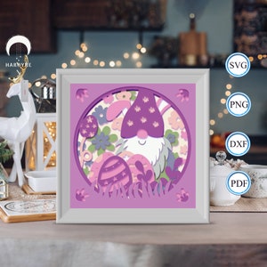 Easter Shadow Box Svg, Easter Paper Cut Light Box, Shadow Box Template ...