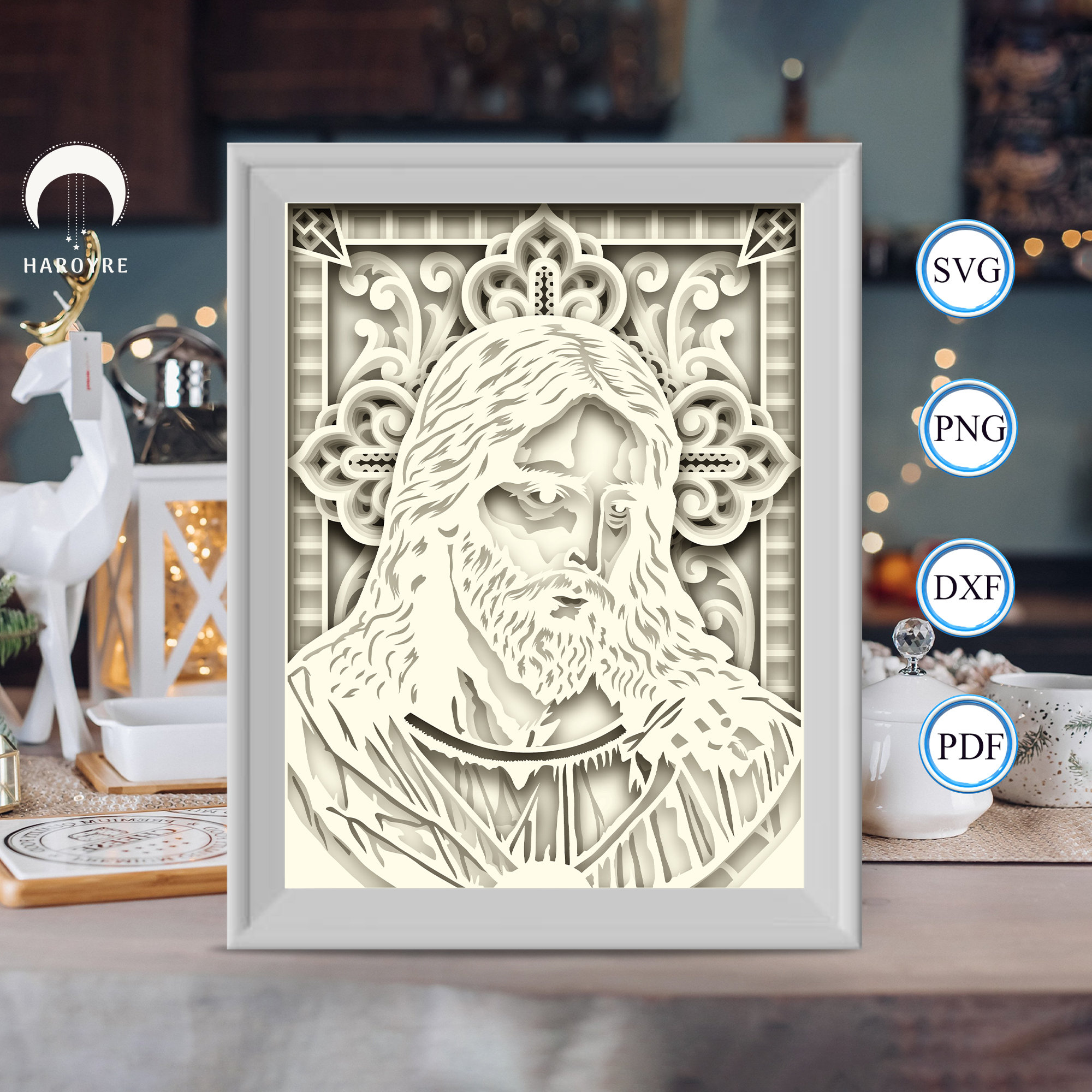 Jesus Shadow Box Svg Jesus Paper Cut Light Box Shadow Box - Etsy Canada