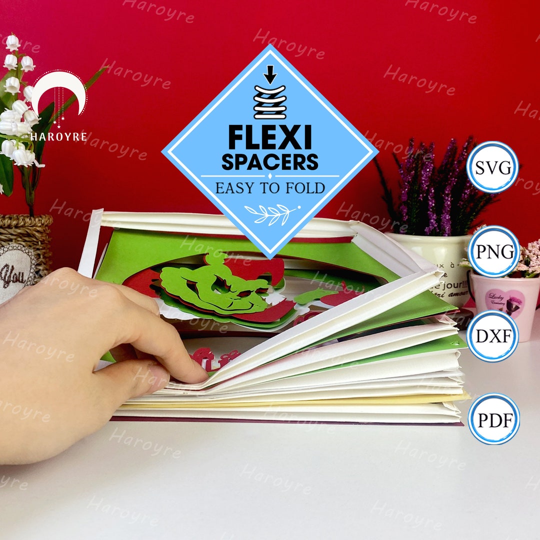 Flexi Paper Spacers Digital File DIY for Square Box, 3D Shadow Box, 3D ...