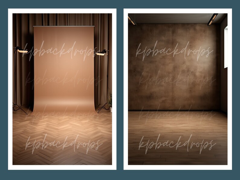 Dark Beige Studio Wall Backdrop, Maternity Digital Backdrops, Studio ...