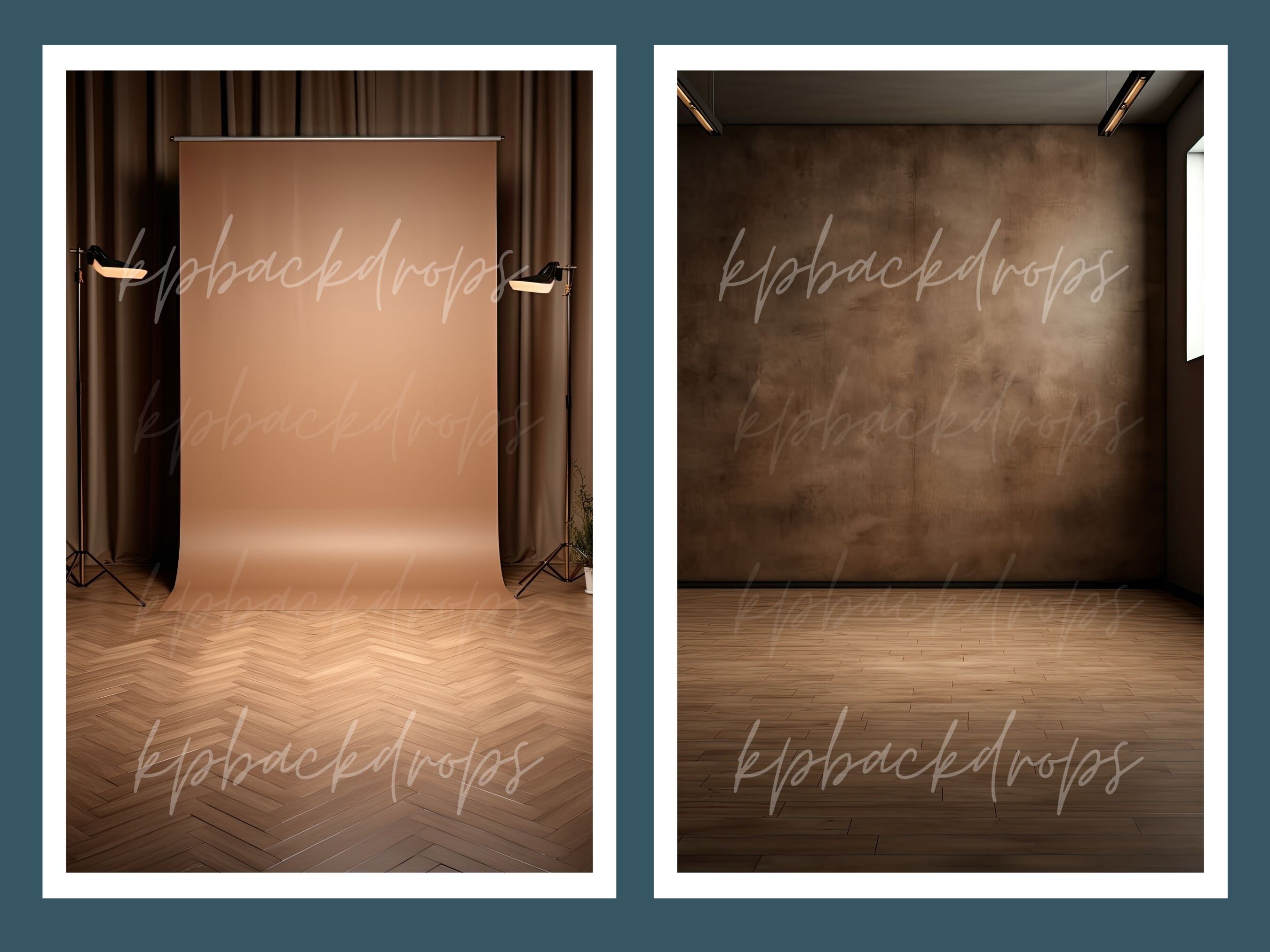 Dark Beige Studio Wall Backdrop, Maternity Digital Backdrops, Studio ...