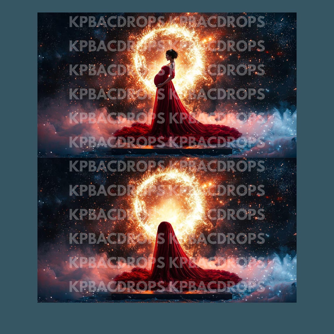 Moon Light & Maternity Dress Background, Digital Dress Overlays ...
