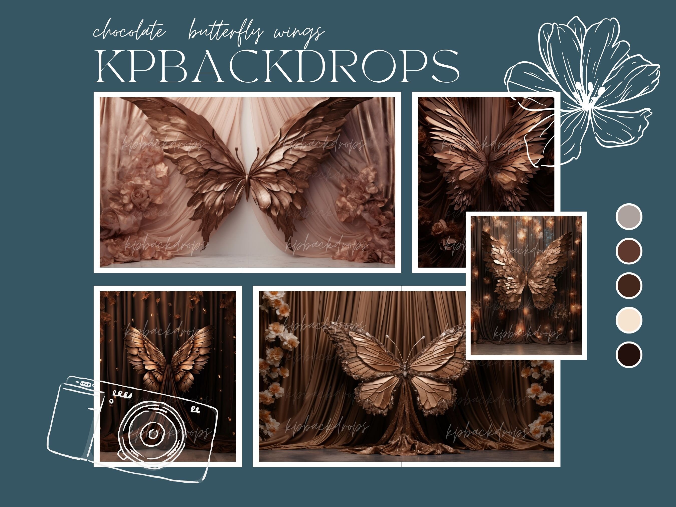 Chocolate Butterfly Pattern