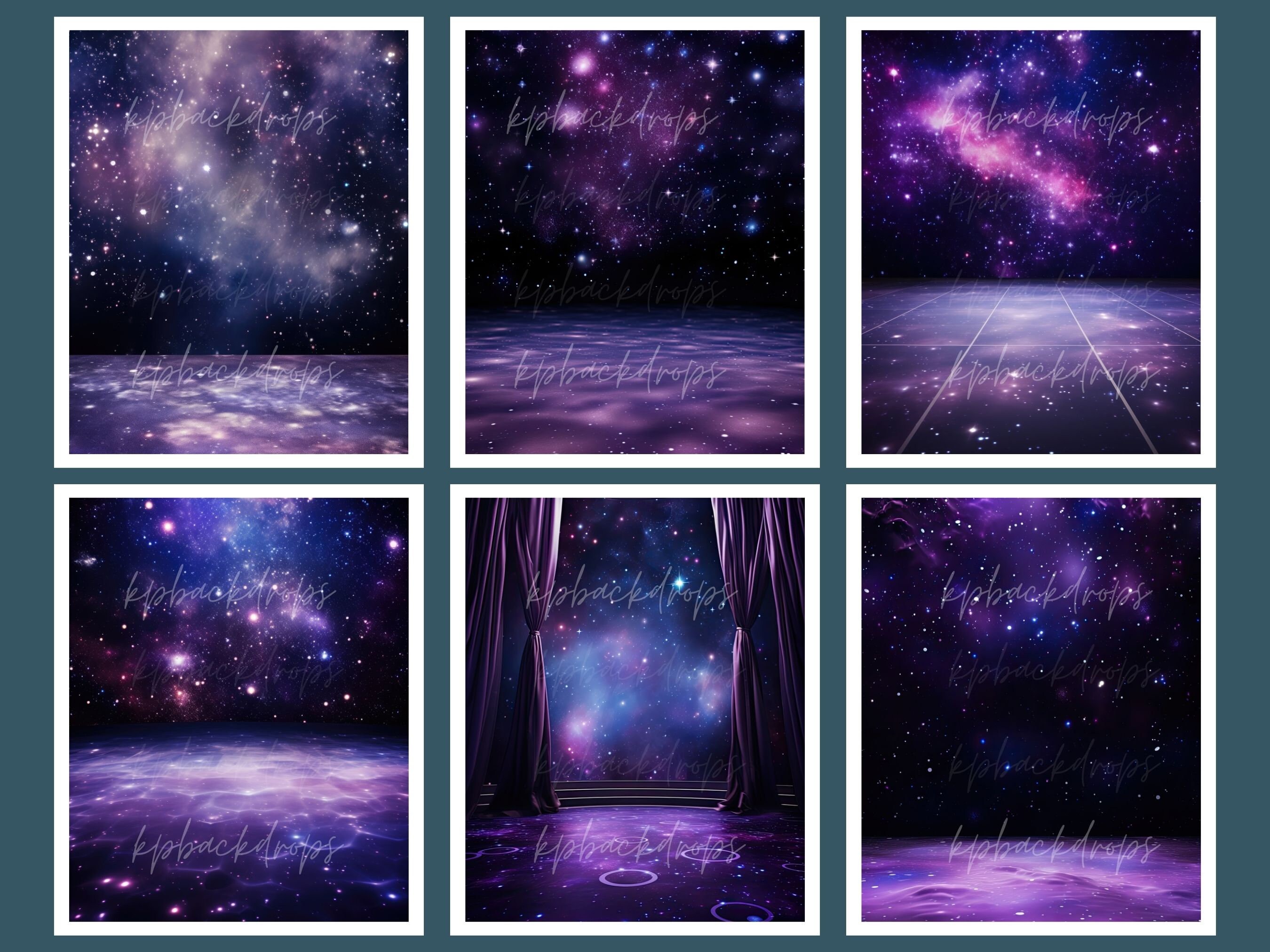 Purple Galaxy Texture Wall Digital Backdrop Maternity Photo - Etsy