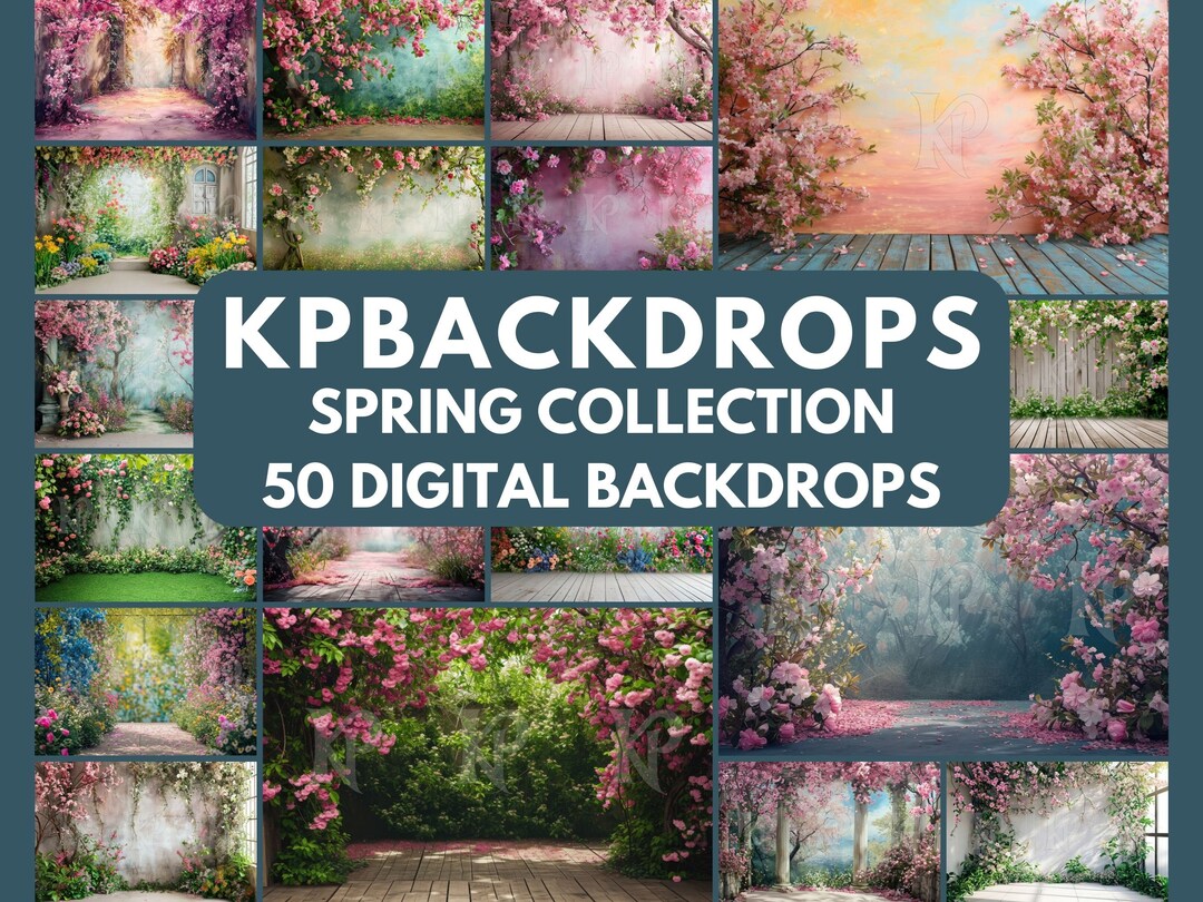 Spring Collection Digital Backdrop, Maternity Photo Backdrop, Studio ...