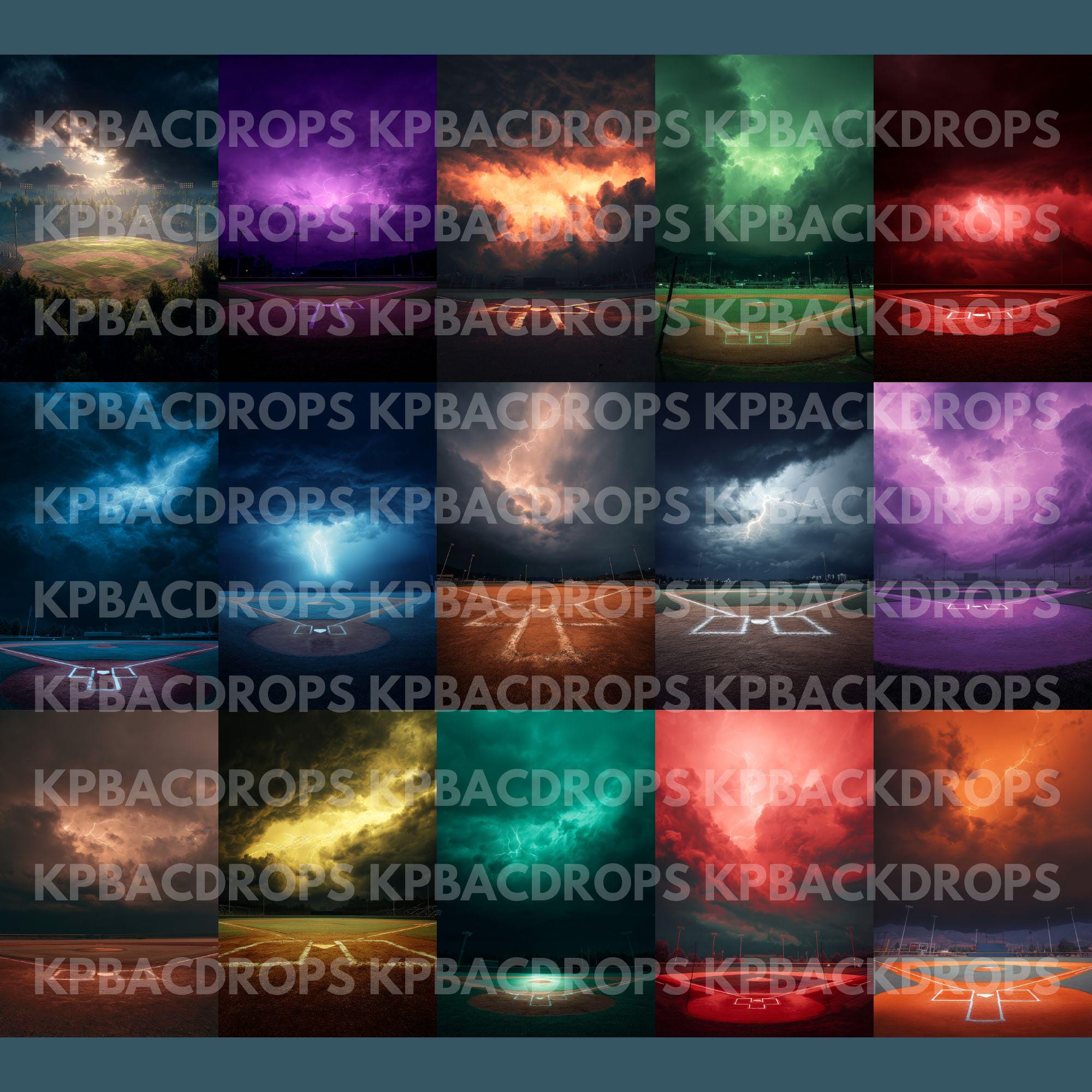 150 Baseball Backdrop Overlays Pack - Etsy