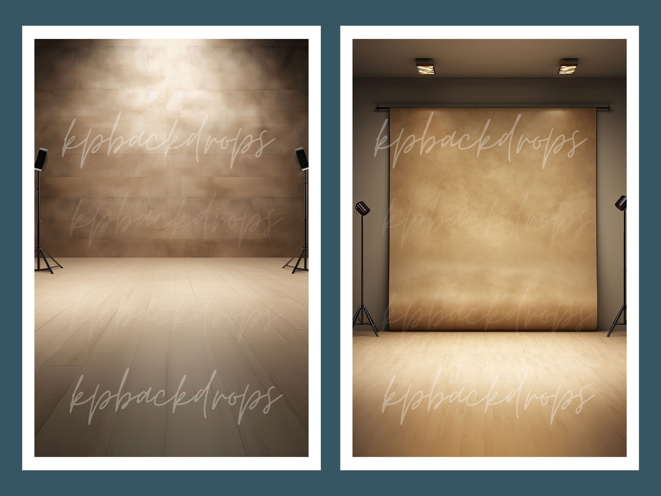 Dark Beige Studio Wall Backdrop, Maternity Digital Backdrops, Studio ...