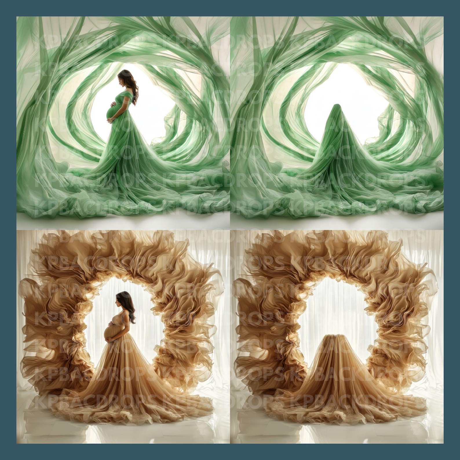 Fabrics & Maternity Dress Background, Digital Dress Overlays, Maternity ...