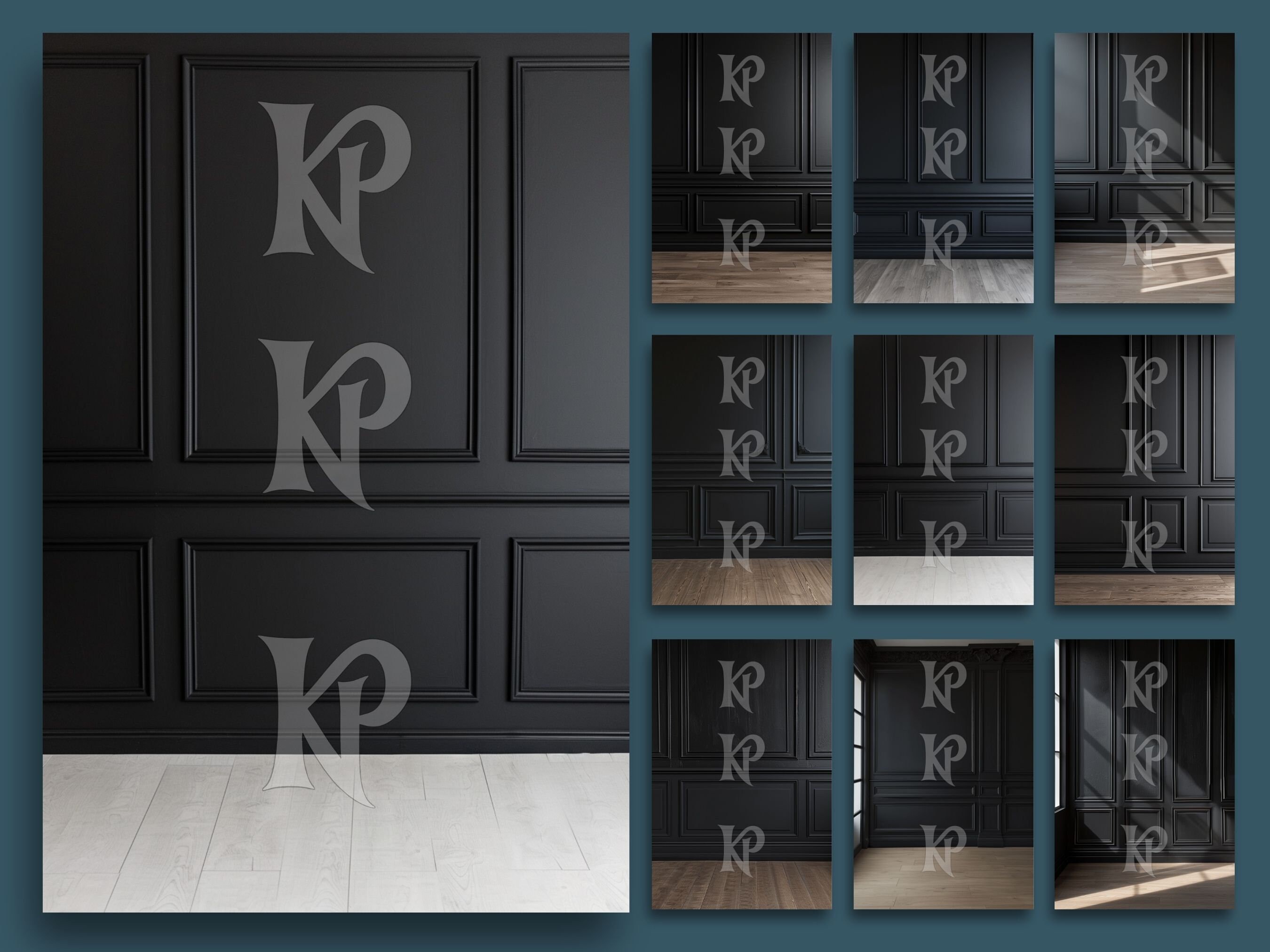 Black Panel Wall Backdrop, Maternity Digital Backdrops, Studio Backdrop ...