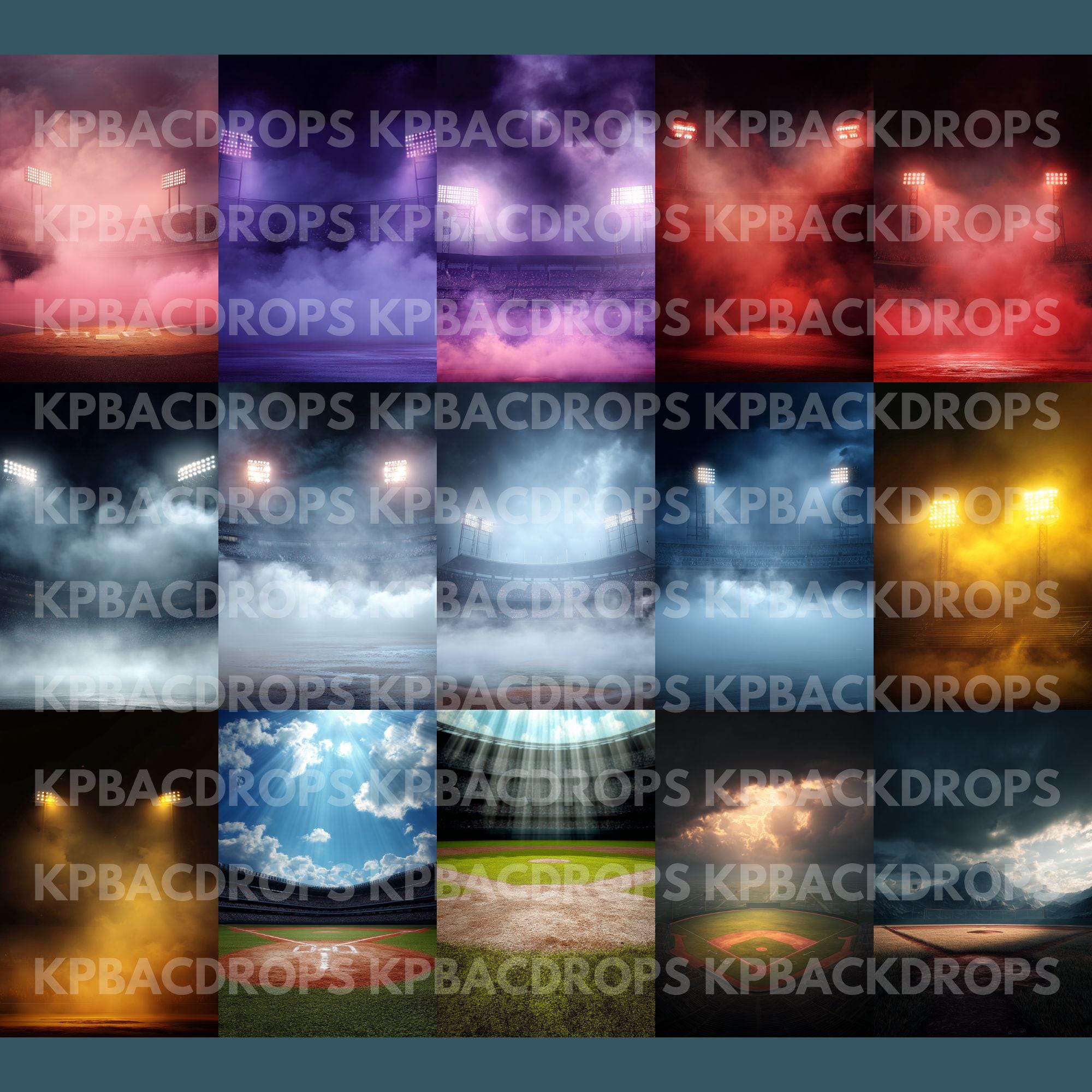 150 Baseball Backdrop Overlays Pack - Etsy