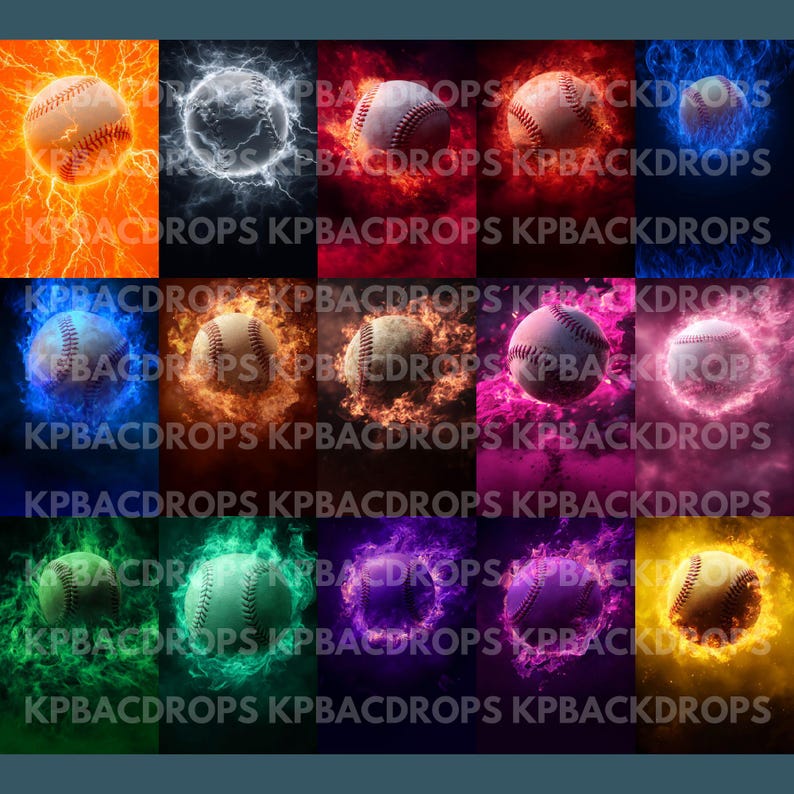 150 Baseball Backdrop Overlays Pack - Etsy