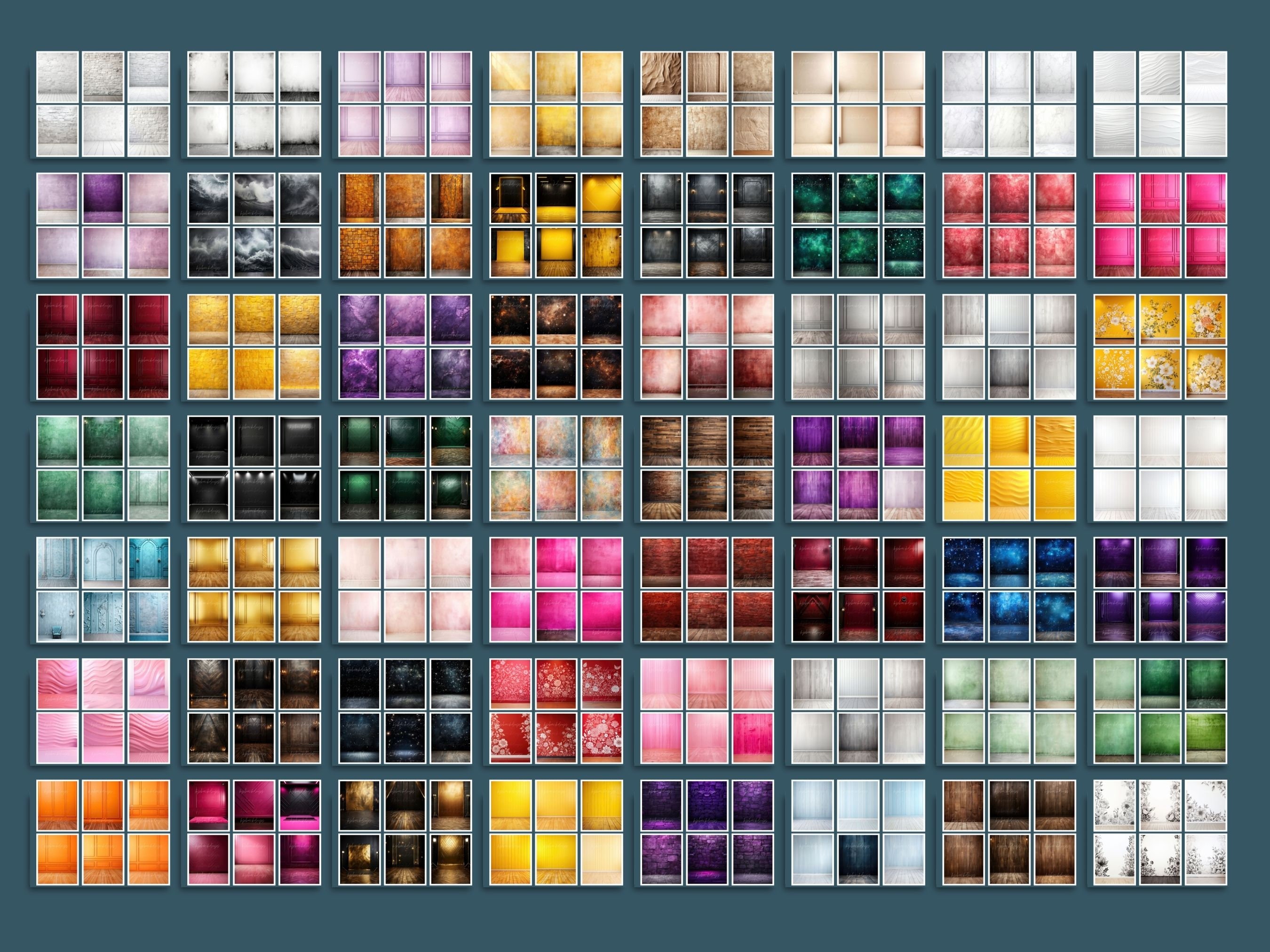 Walls Mega Bundle Digital Backdrops, Walls Overlays, Portrait ...