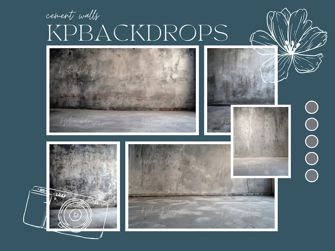 Cement Texture Wall Digital Backdrops, Maternity Backdrop Overlay ...