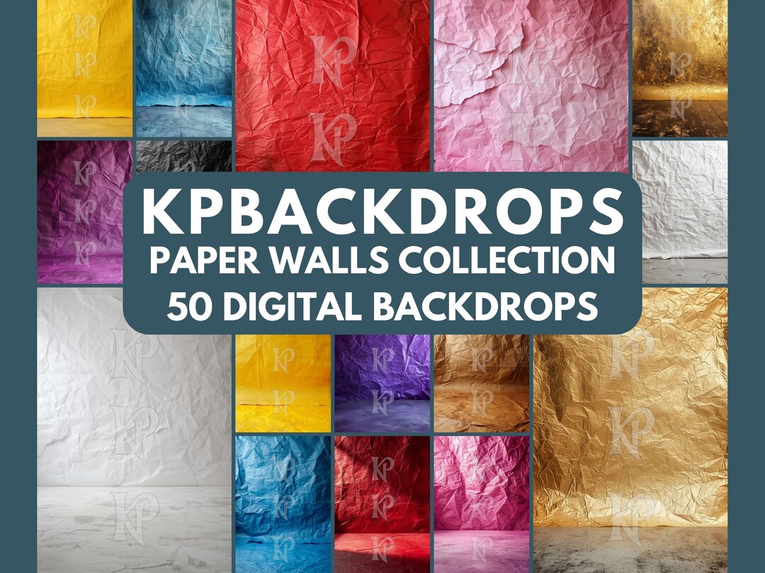 Paper Walls Collection Digital Backdrop, Maternity Photo Backdrop, Wall ...