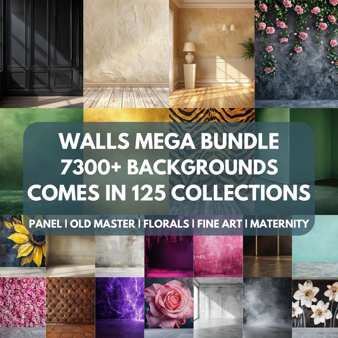 7300+ Wall Digital Backdrop, Maternity Portrait Background, Floral ...