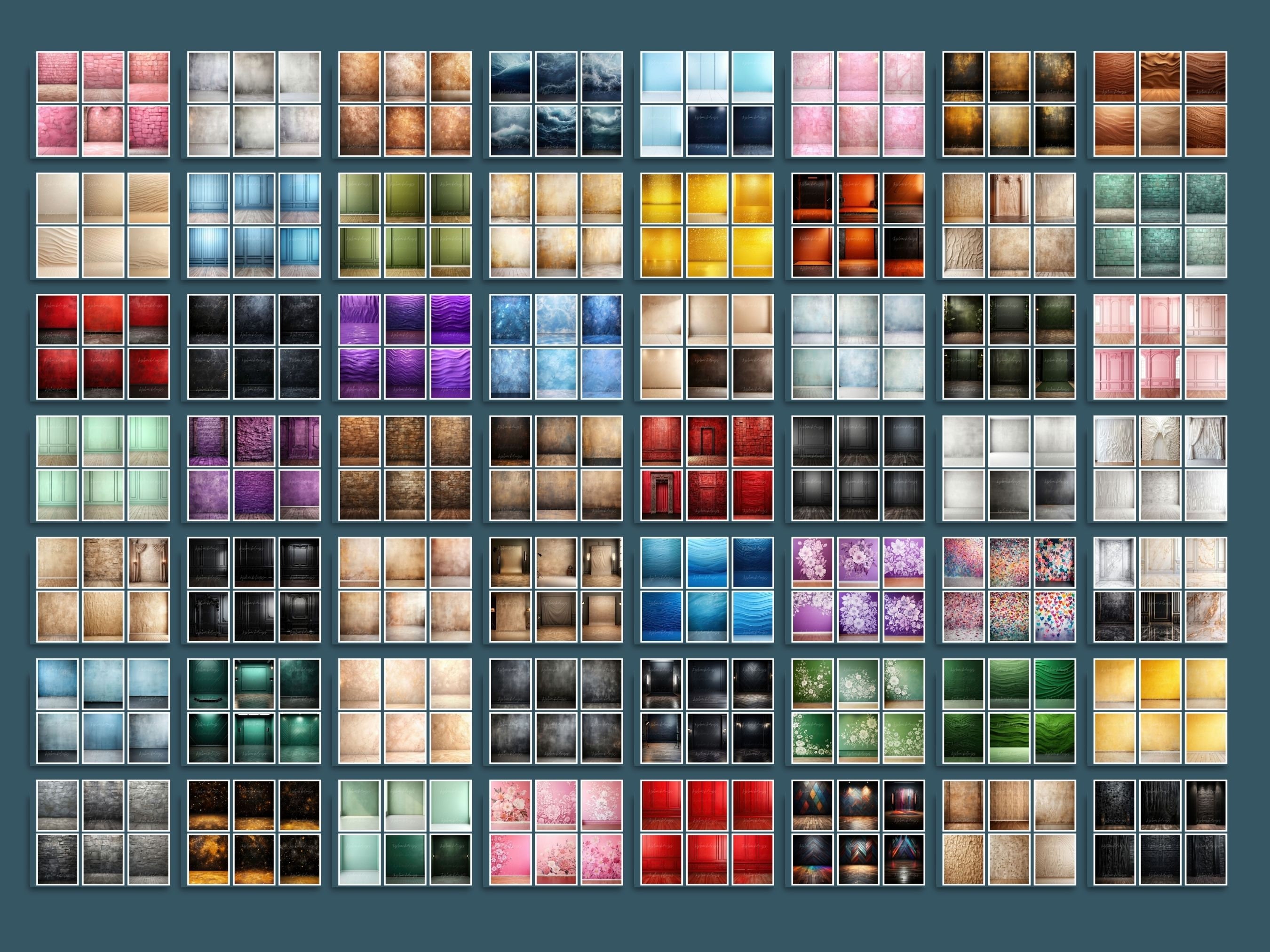 Walls Mega Bundle Digital Backdrops, Walls Overlays, Portrait Backgrounds, Maternity Photoshoot ...