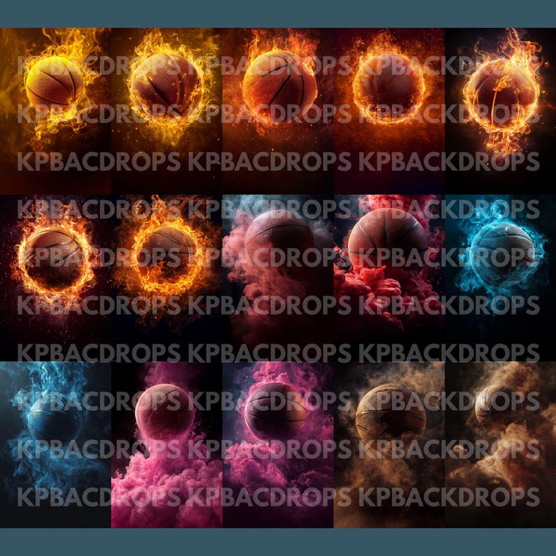 150 Basketball Backdrop Overlays Pack - Etsy