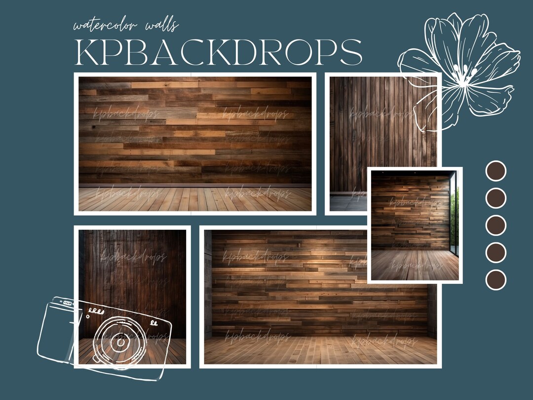 Wood Texture Wall Digital Backdrops, Maternity Backdrop Overlay, Studio ...